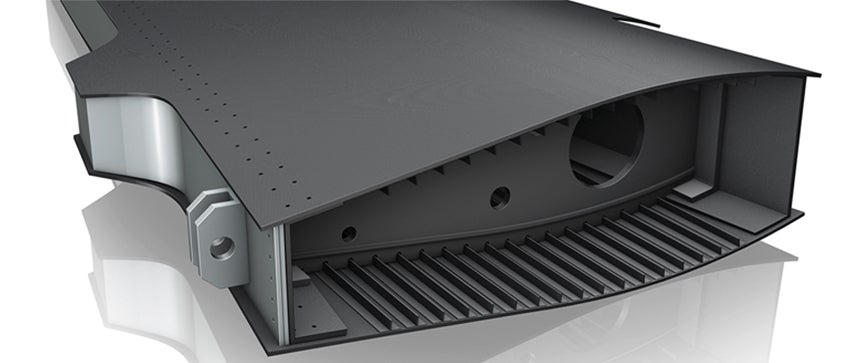 Aerospace in wing composite