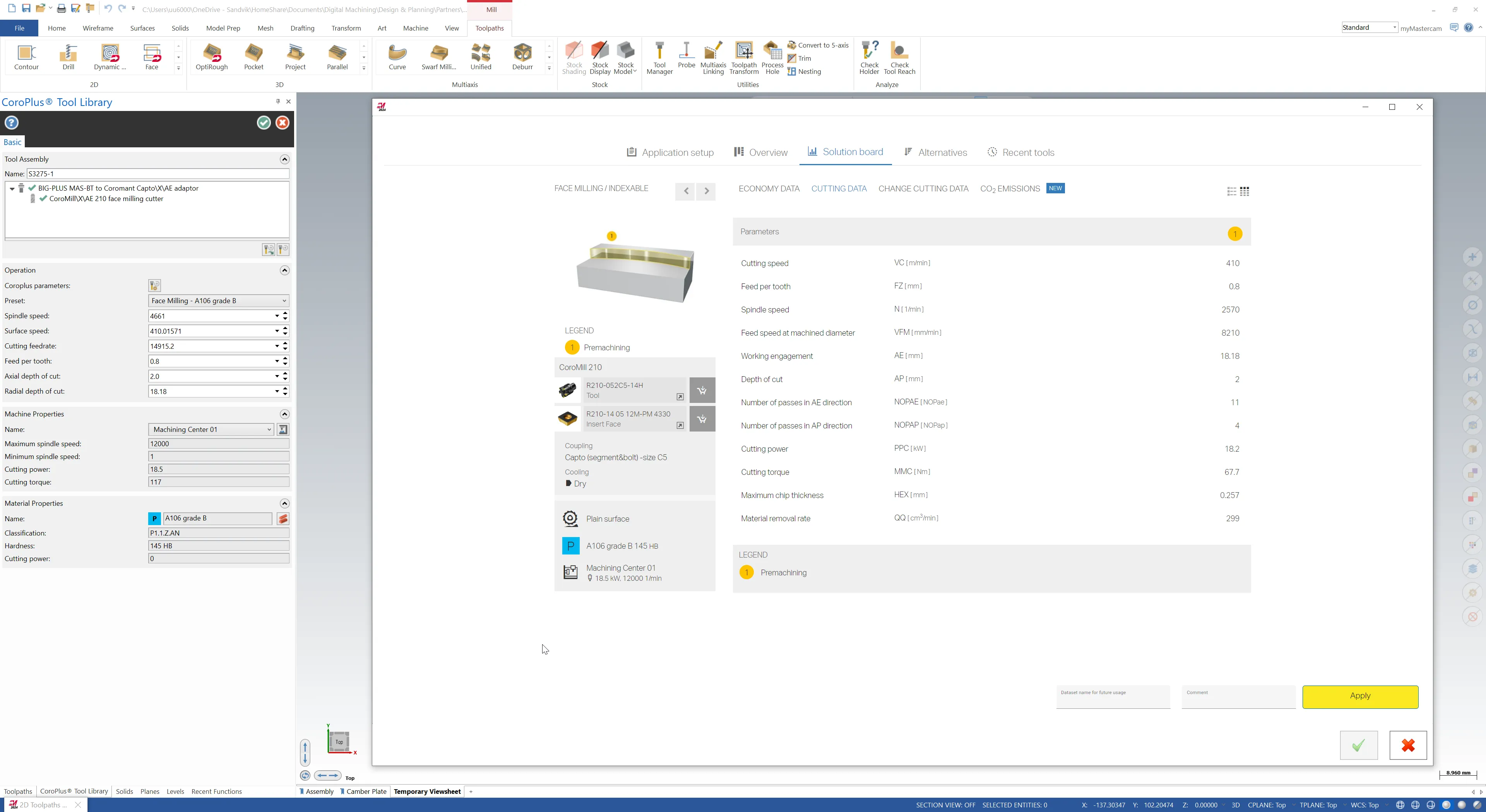 Sandvik Coromant and Mastercam